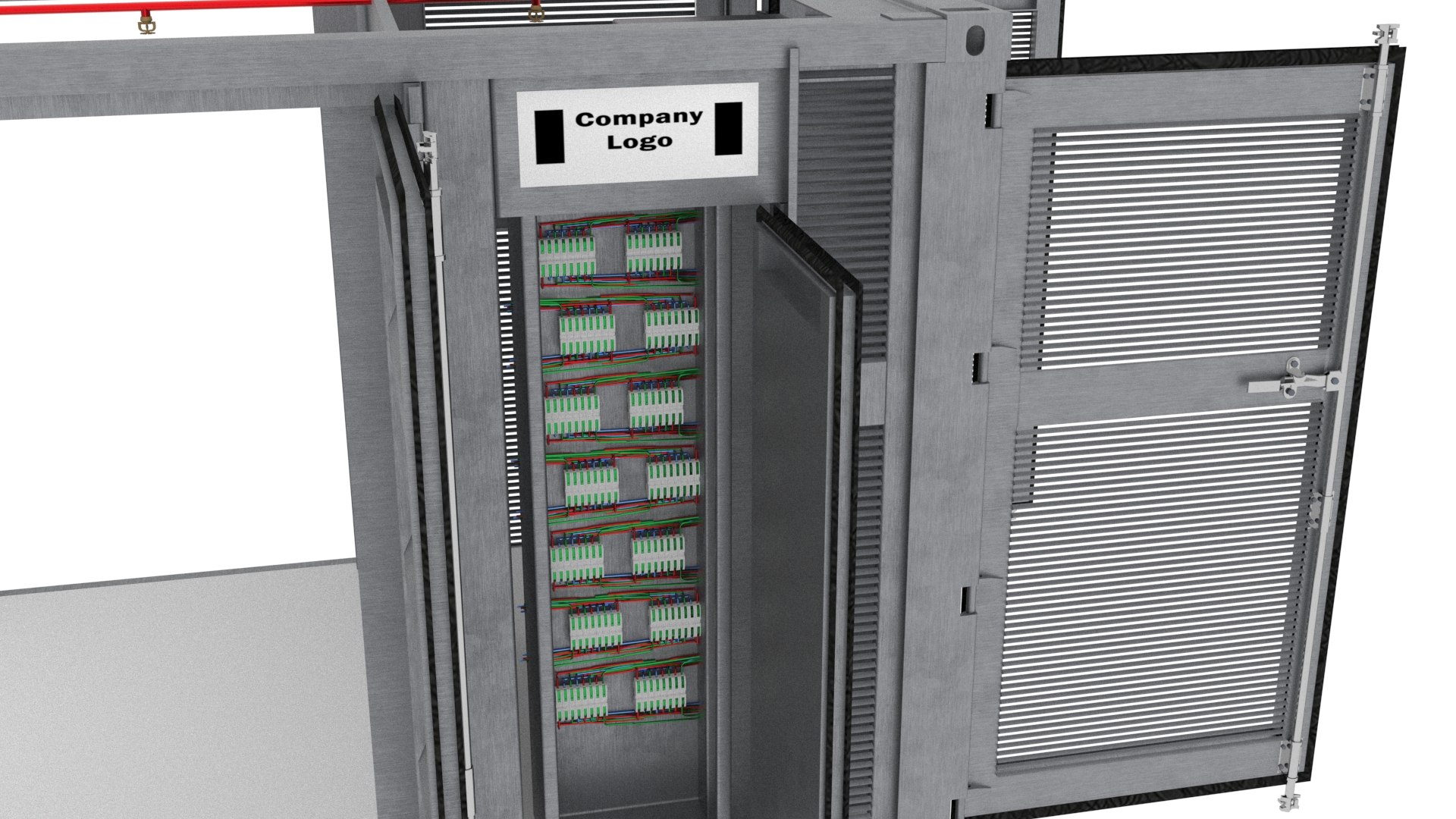 3D Model Industrial Safety Shipping Container With Side Doors ...