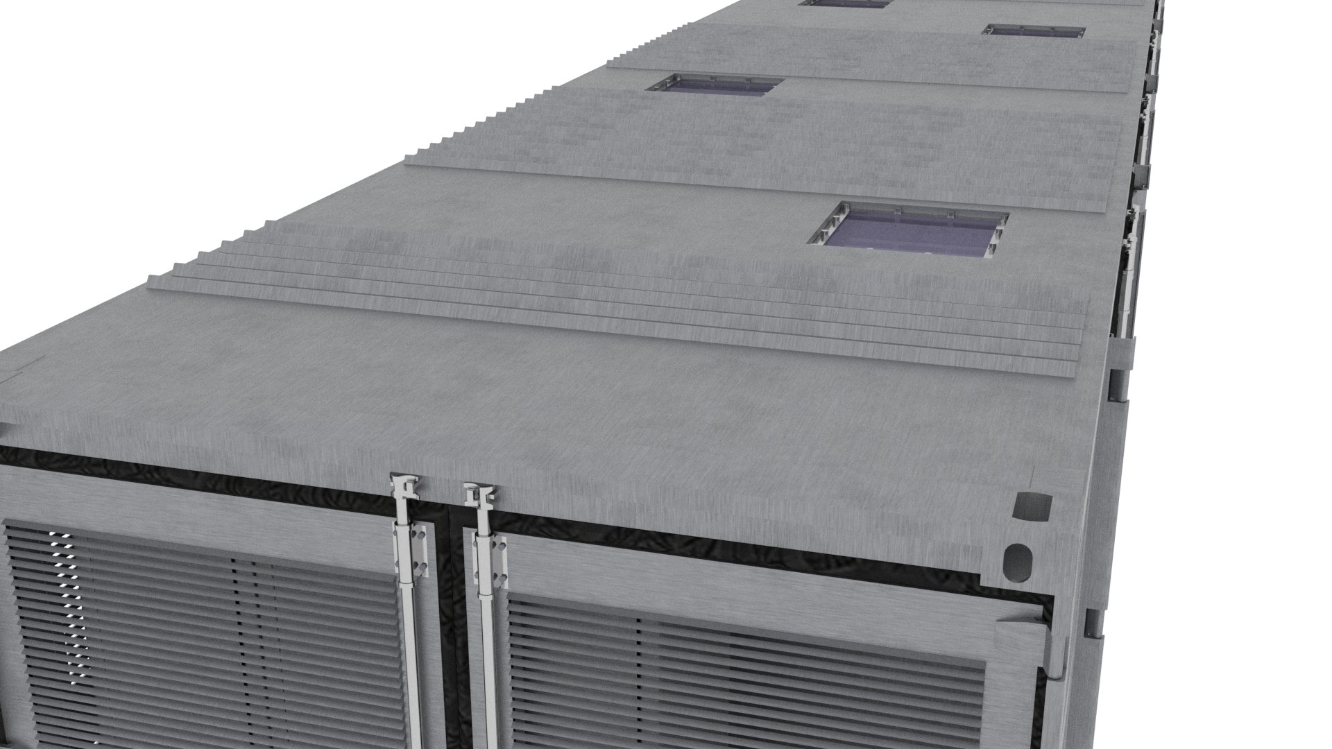 3D Model Industrial Safety Shipping Container With Side Doors ...