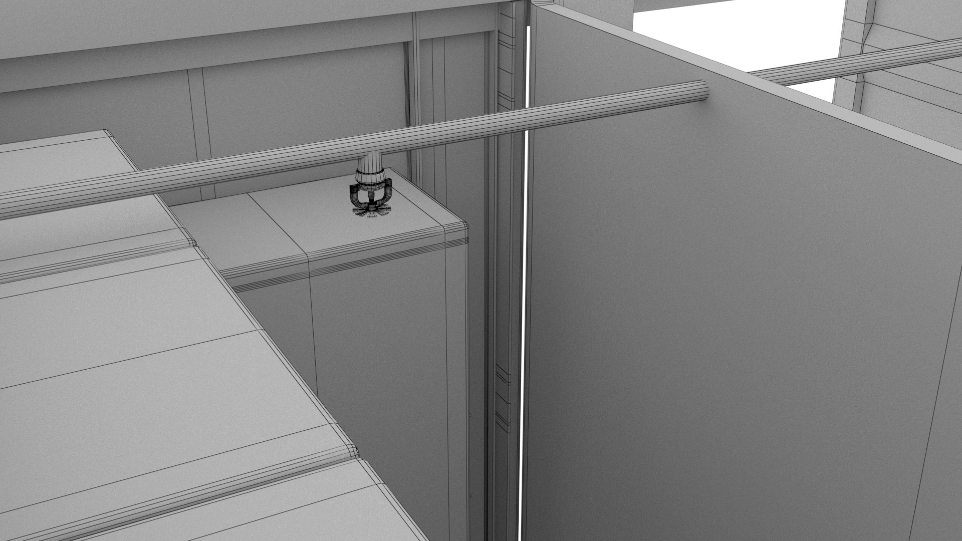 3D Model Industrial Safety Shipping Container With Side Doors ...