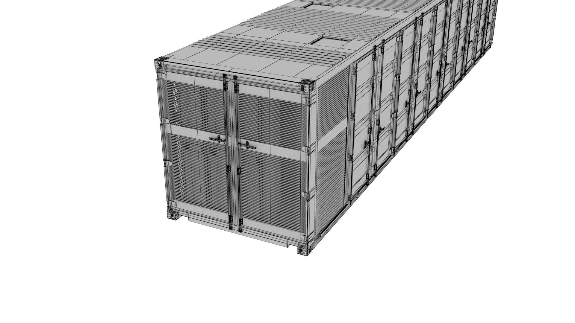 3D Model Industrial Safety Shipping Container With Side Doors ...