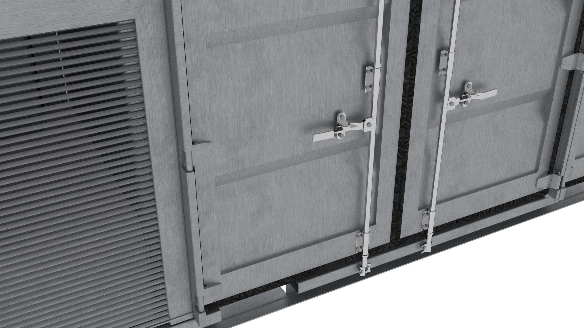 3D Model Industrial Safety Shipping Container With Side Doors ...