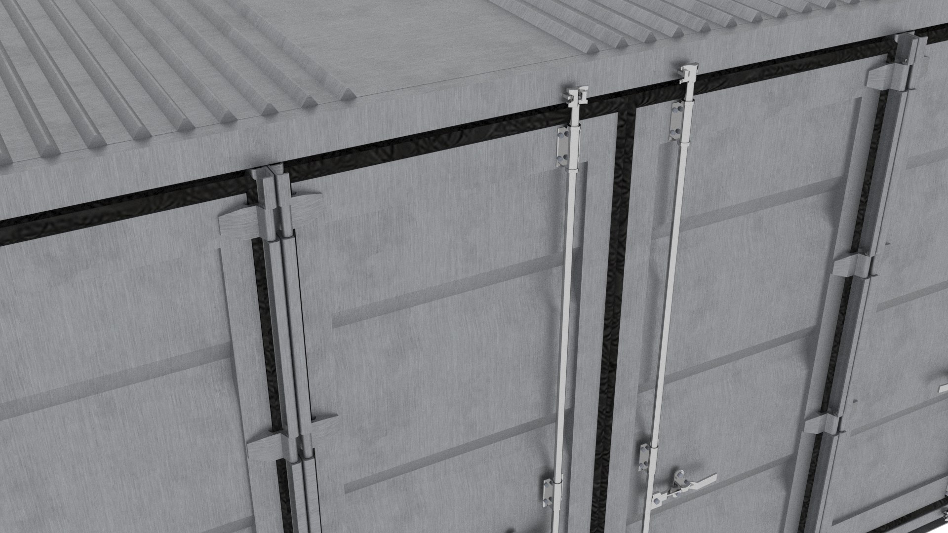 3D Model Industrial Safety Shipping Container With Side Doors ...