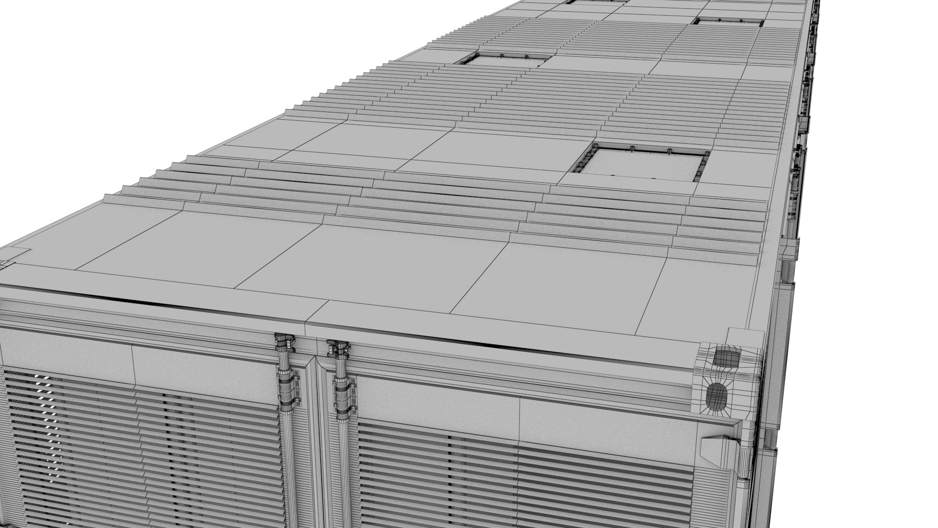 3D Model Industrial Safety Shipping Container With Side Doors ...