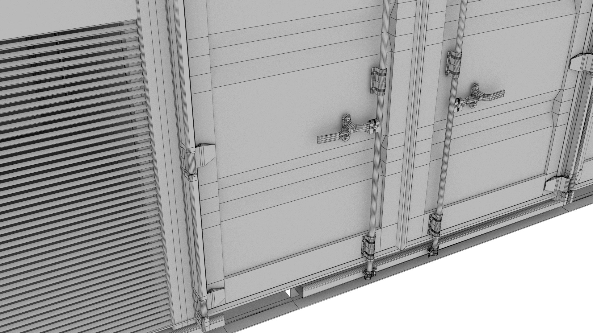 3D Model Industrial Safety Shipping Container With Side Doors ...