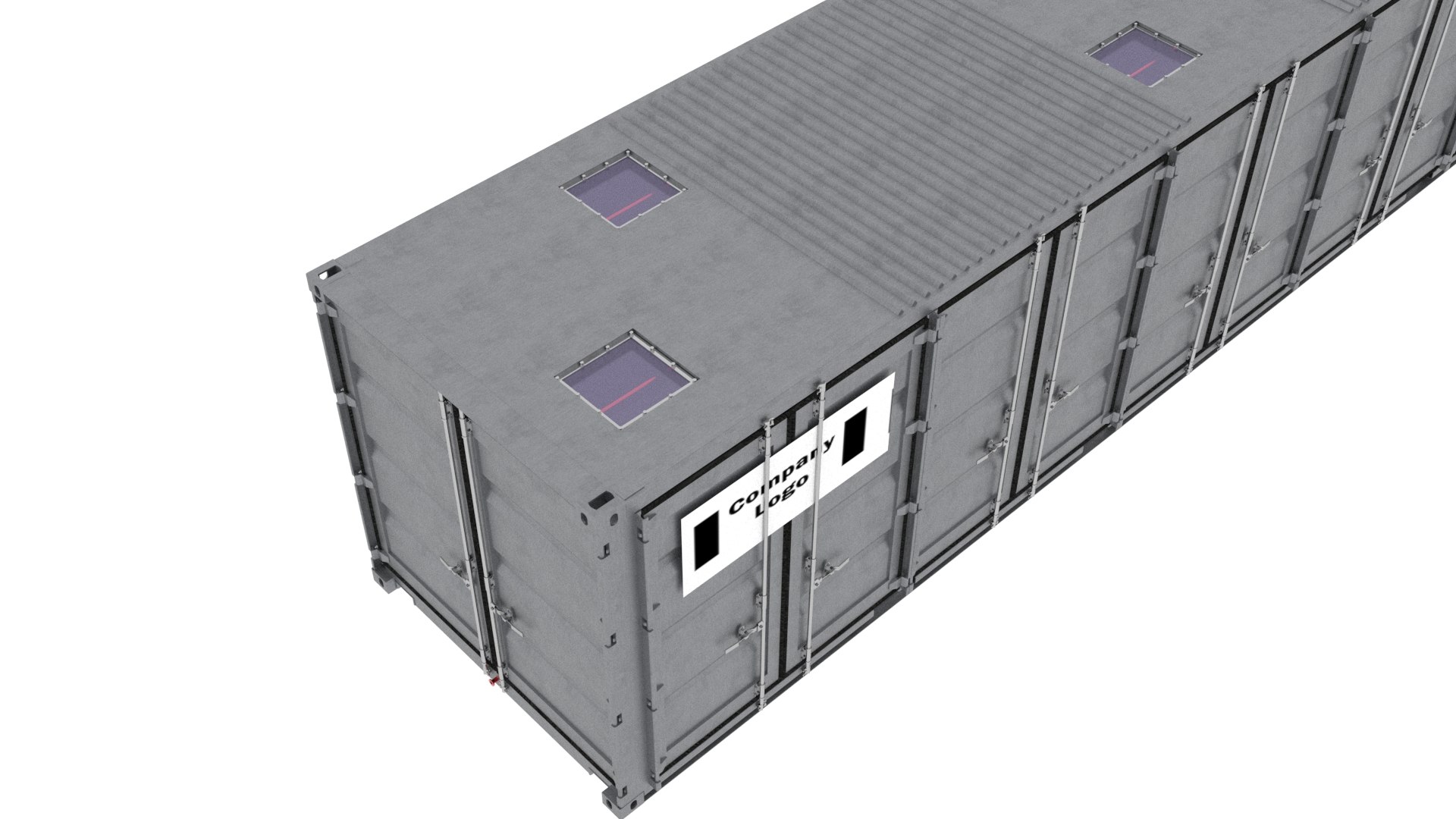 3D Model Industrial Safety Shipping Container With Side Doors ...