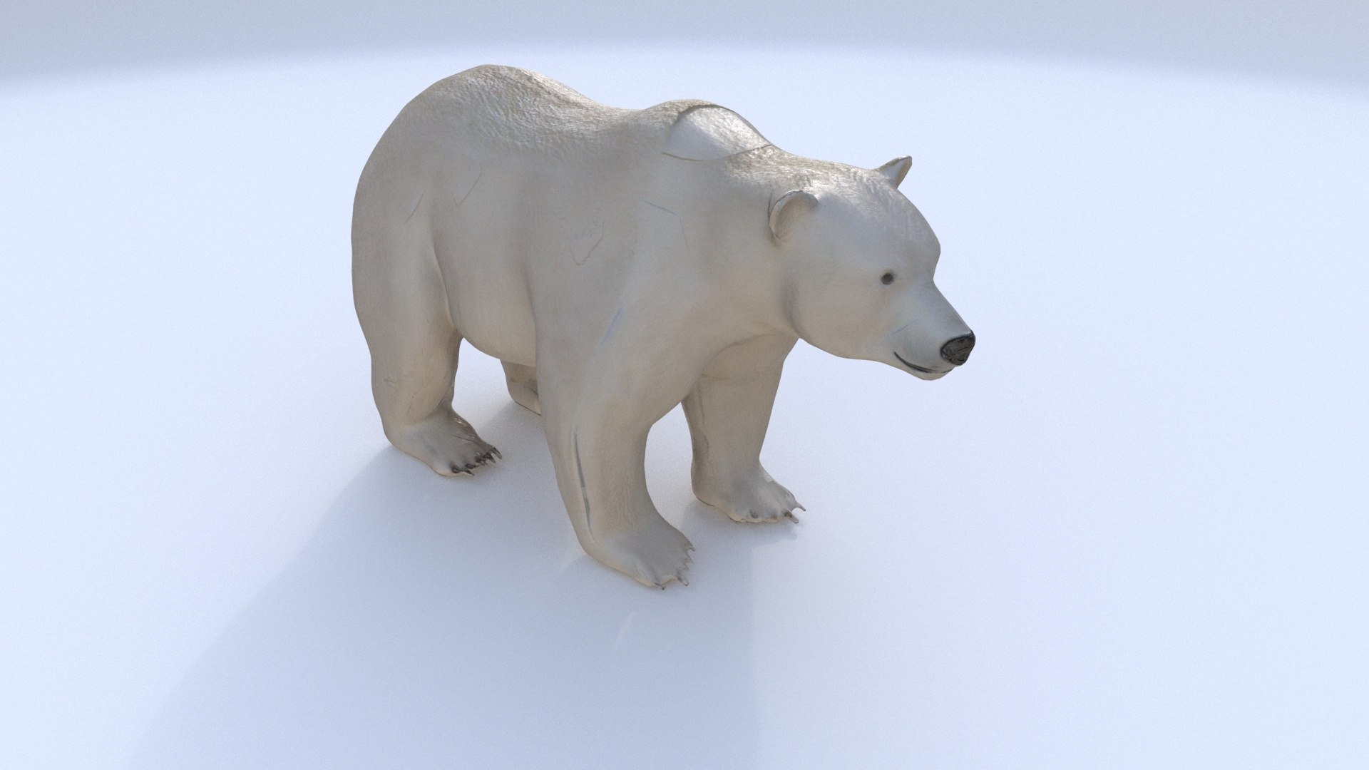3D Polar Bear 1 - TurboSquid 2335018
