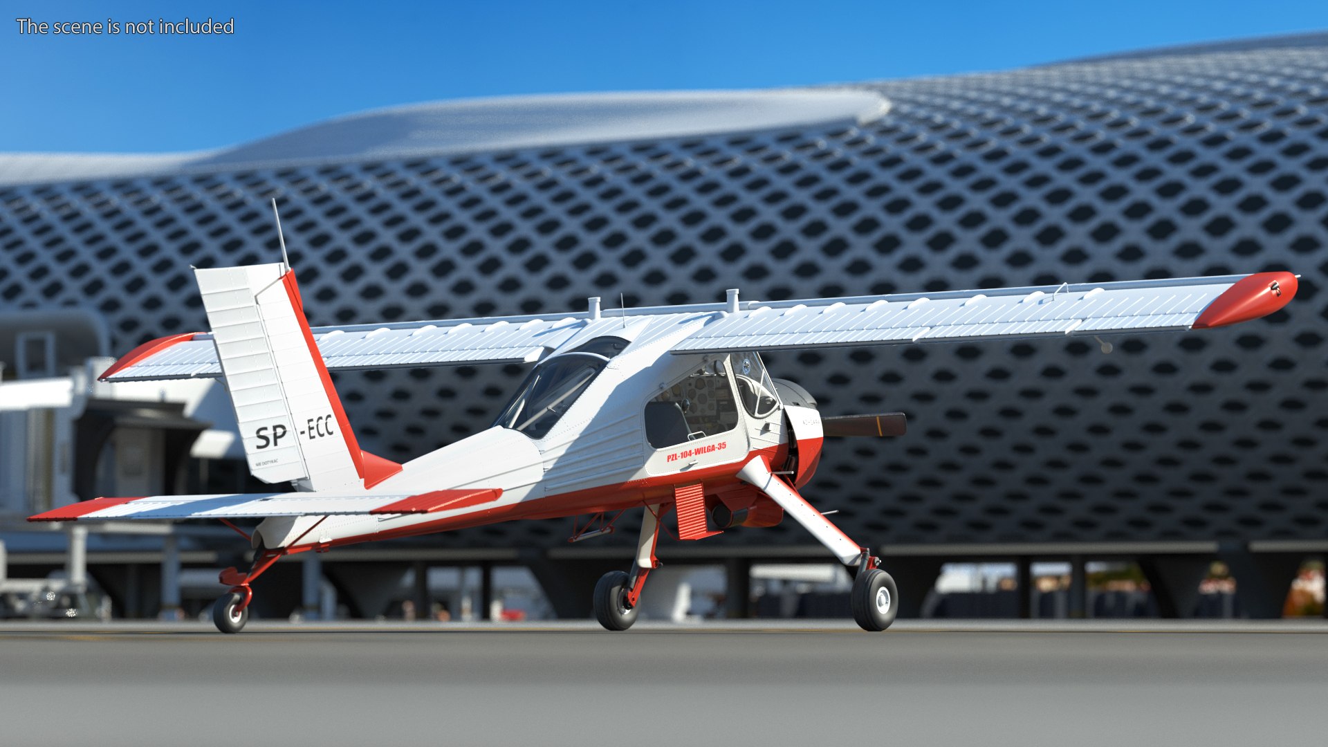 Utility Airplane PZL 104 Wilga White Rigged 3D - TurboSquid 2191921