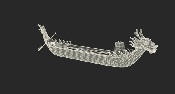 3D traditional dragonboat dragon boat racing - TurboSquid 1368308