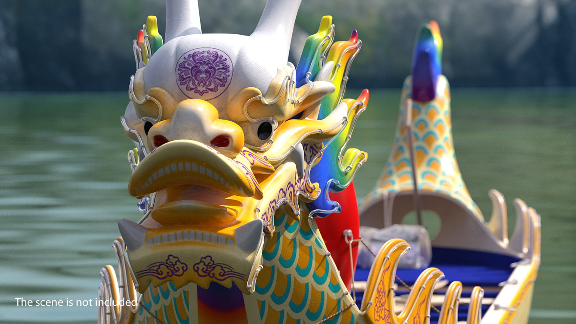 3D traditional dragonboat dragon boat racing - TurboSquid 1368308
