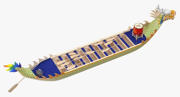3D traditional dragonboat dragon boat racing - TurboSquid 1368308