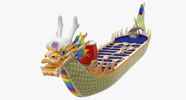 3D traditional dragonboat dragon boat racing - TurboSquid 1368308