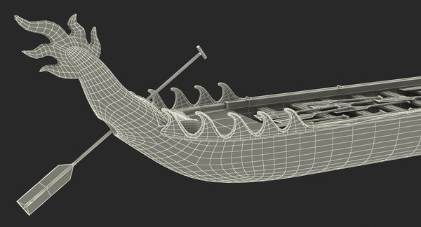3D traditional dragonboat dragon boat racing - TurboSquid 1368308