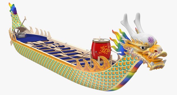 3D traditional dragonboat dragon boat racing - TurboSquid 1368308