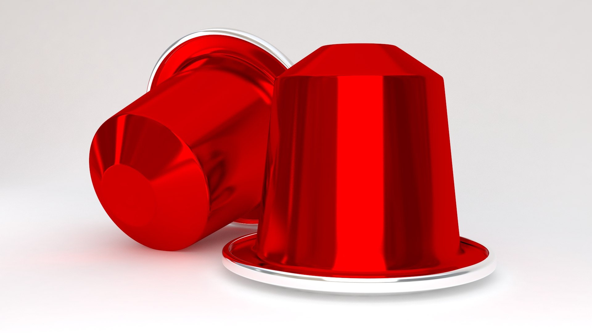 3D Model Coffee Capsule Red - TurboSquid 2345582