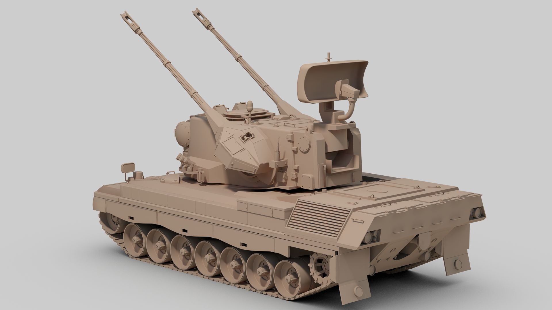 3d Modern Gepard 35mm Anti Model