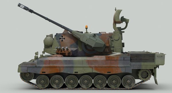 3d modern gepard 35mm anti model