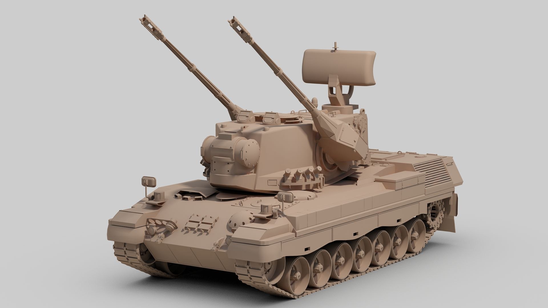 3d Modern Gepard 35mm Anti Model
