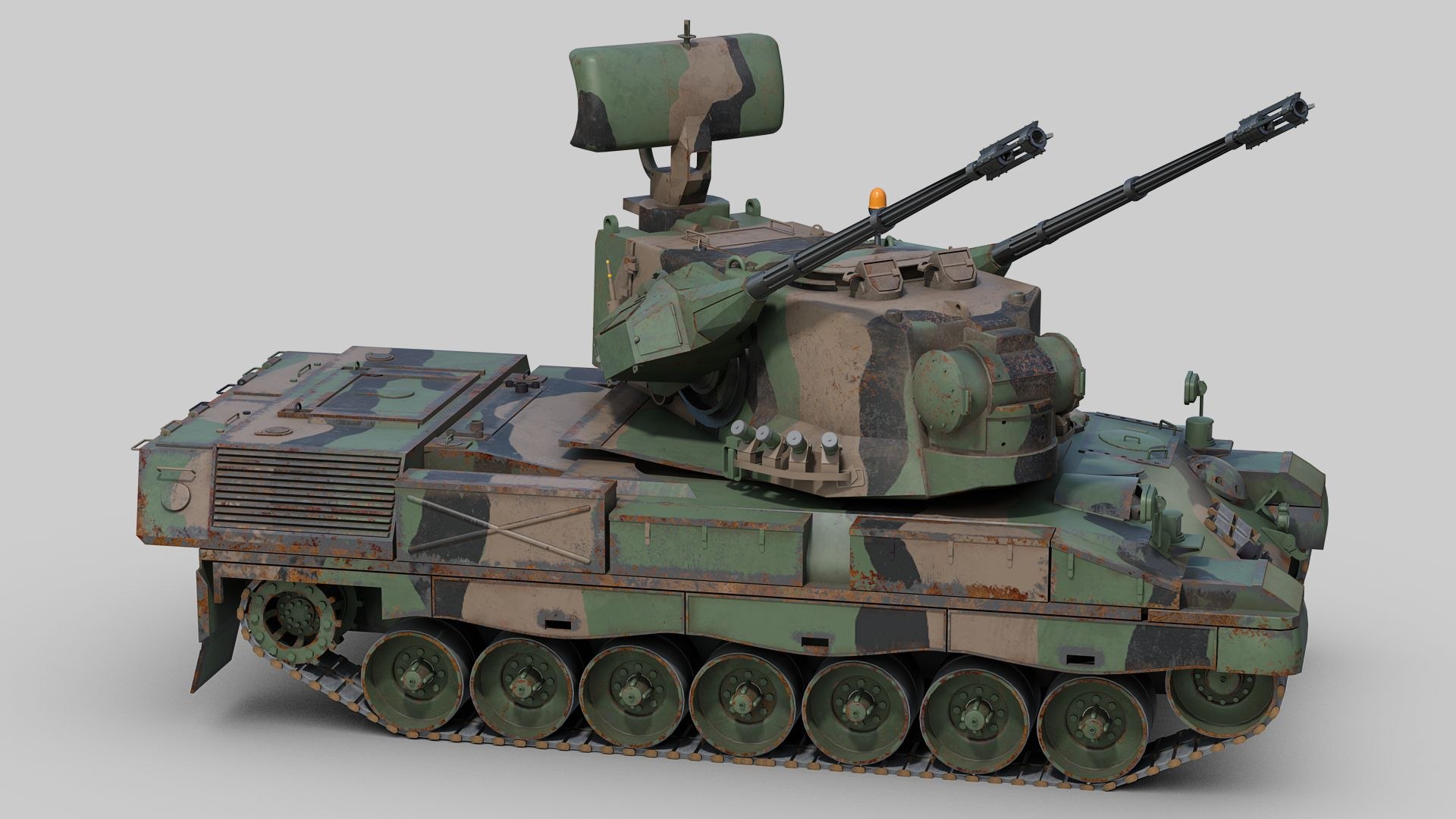 3d Modern Gepard 35mm Anti Model