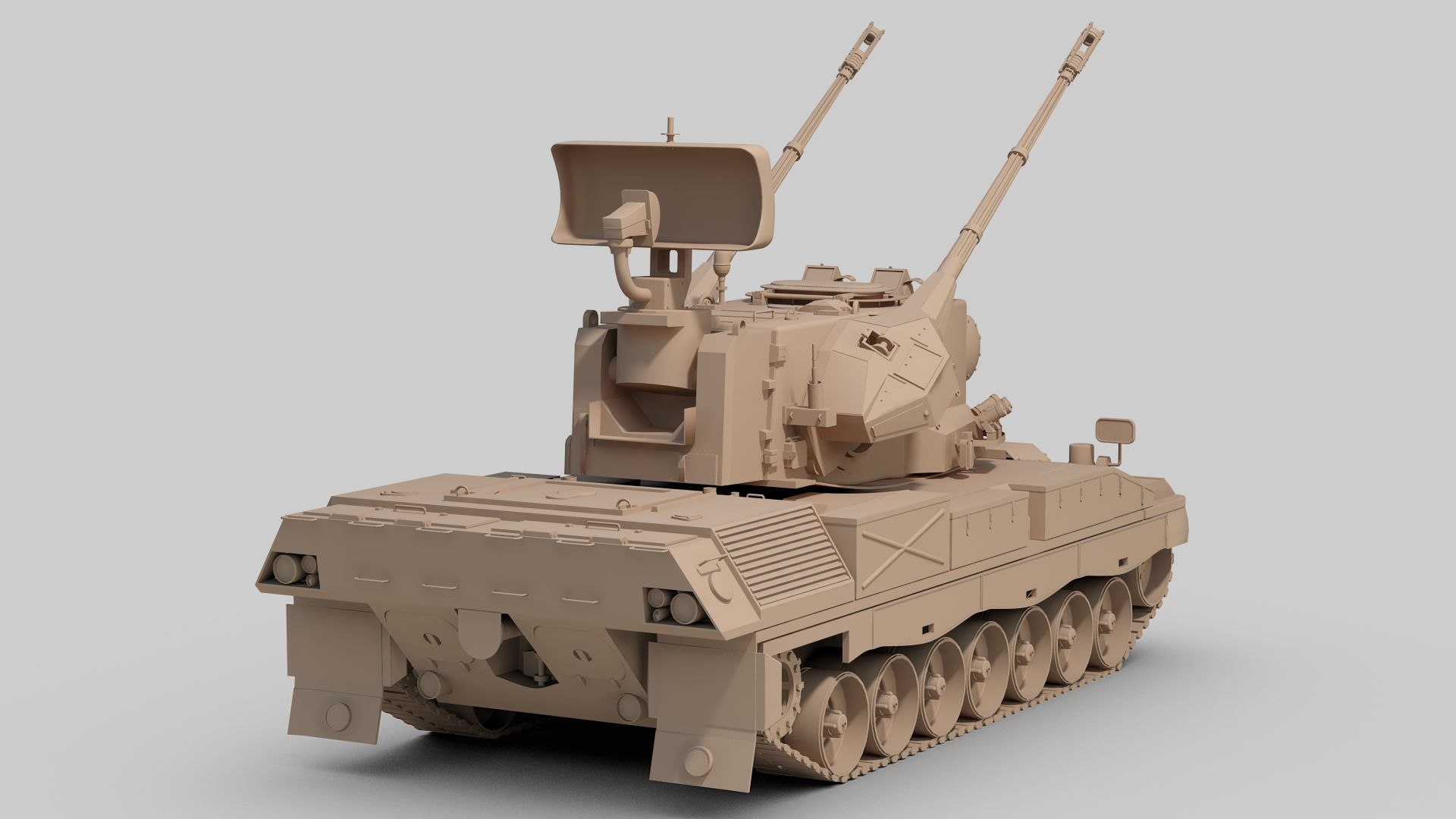 3d Modern Gepard 35mm Anti Model