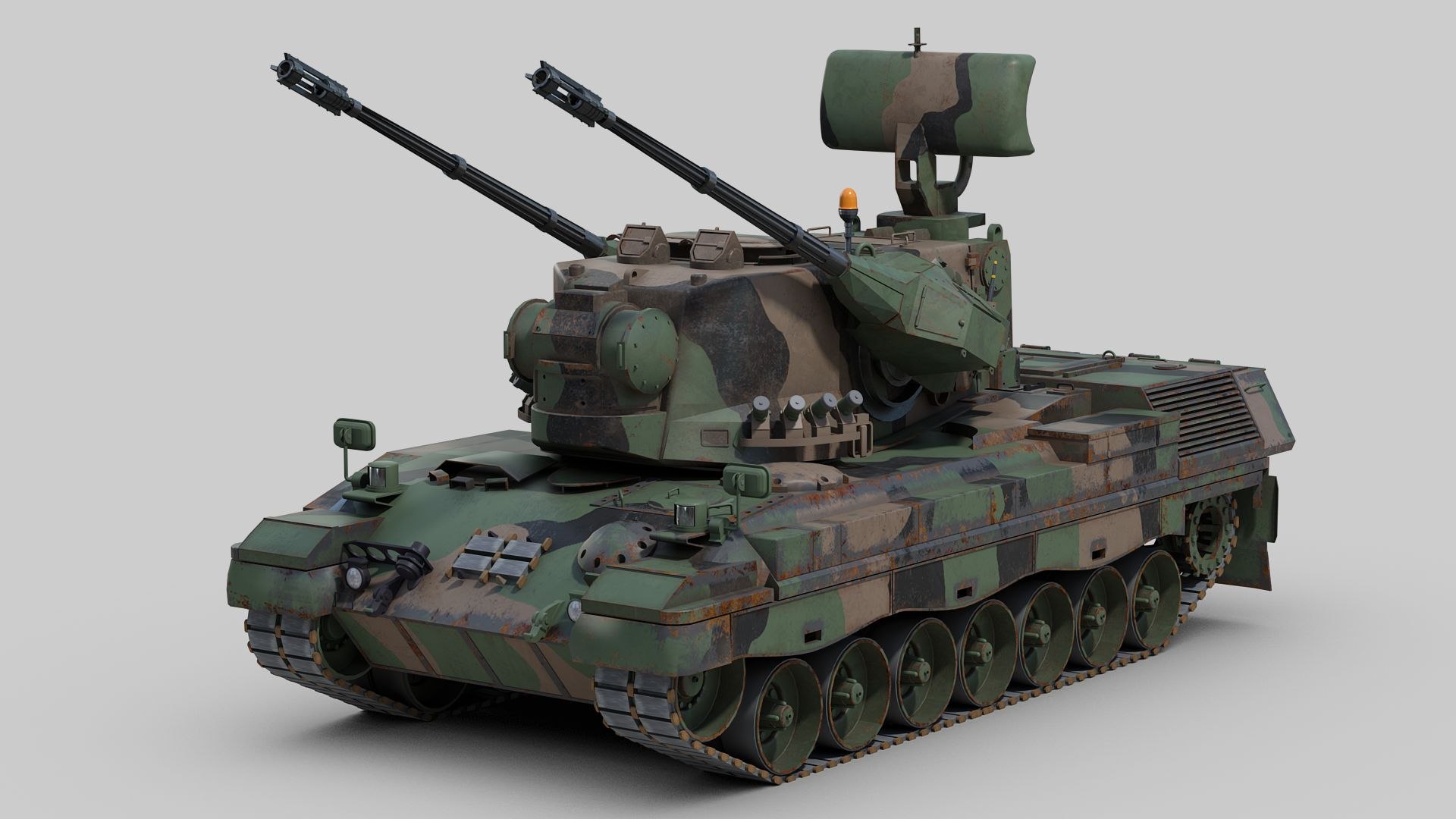 3d Modern Gepard 35mm Anti Model