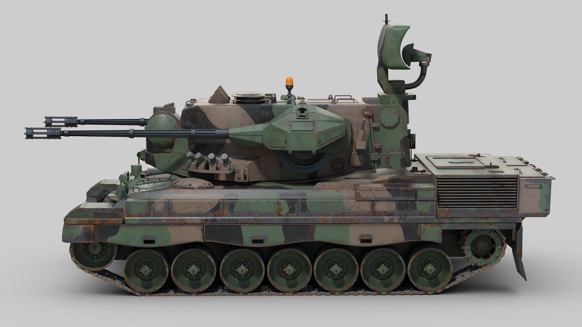 3d Modern Gepard 35mm Anti Model