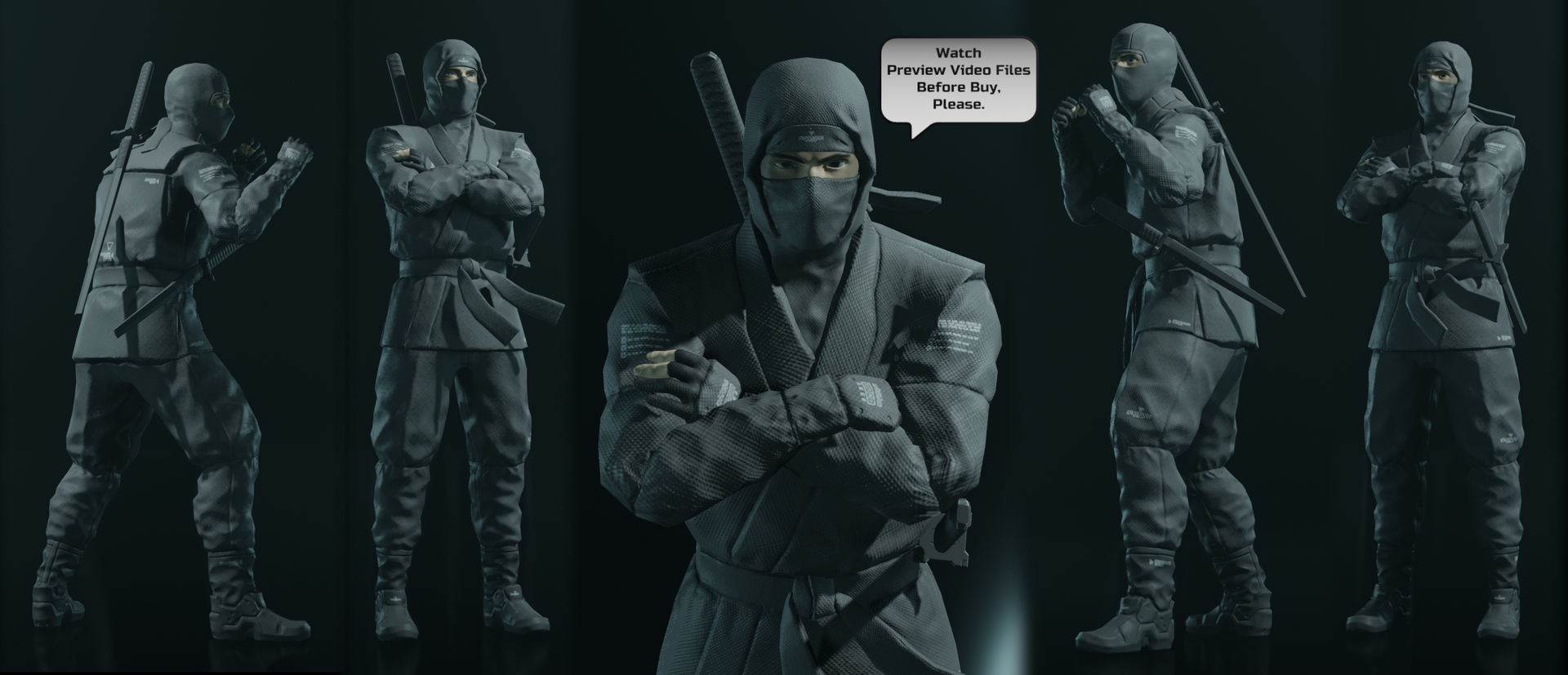 Urban ninja 3D - TurboSquid 1613113