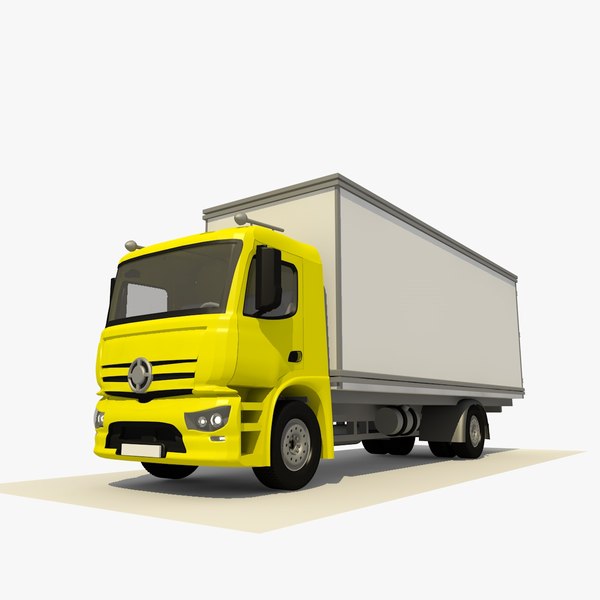 3D generic 2 yellow lorry - TurboSquid 1304710