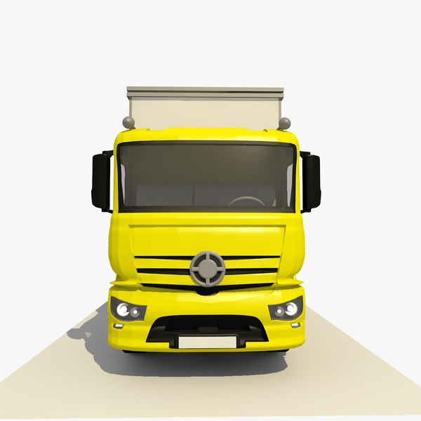 3D generic 2 yellow lorry - TurboSquid 1304710