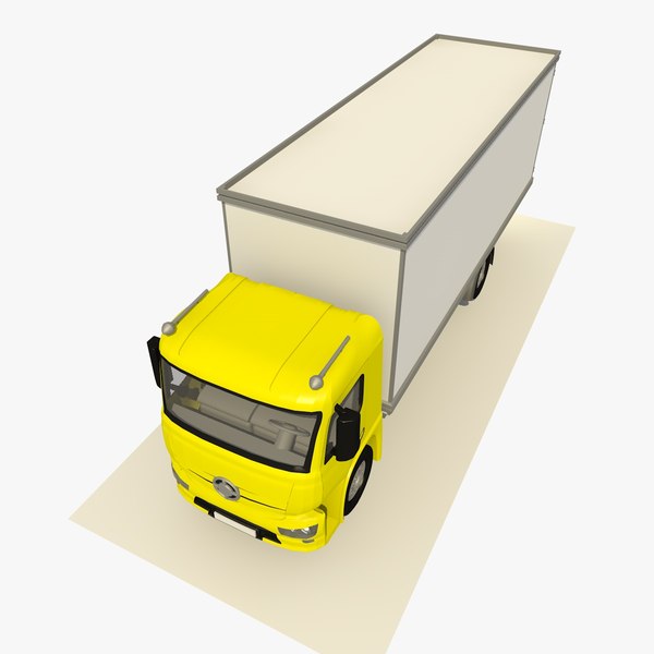 3D generic 2 yellow lorry - TurboSquid 1304710