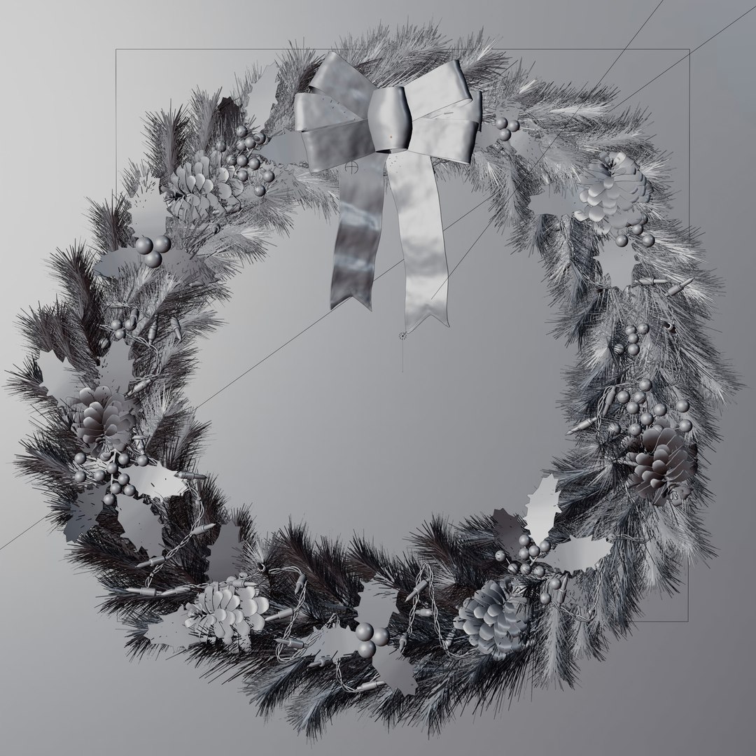 3D Christmas Wreath Asset Pack Model - TurboSquid 2305560