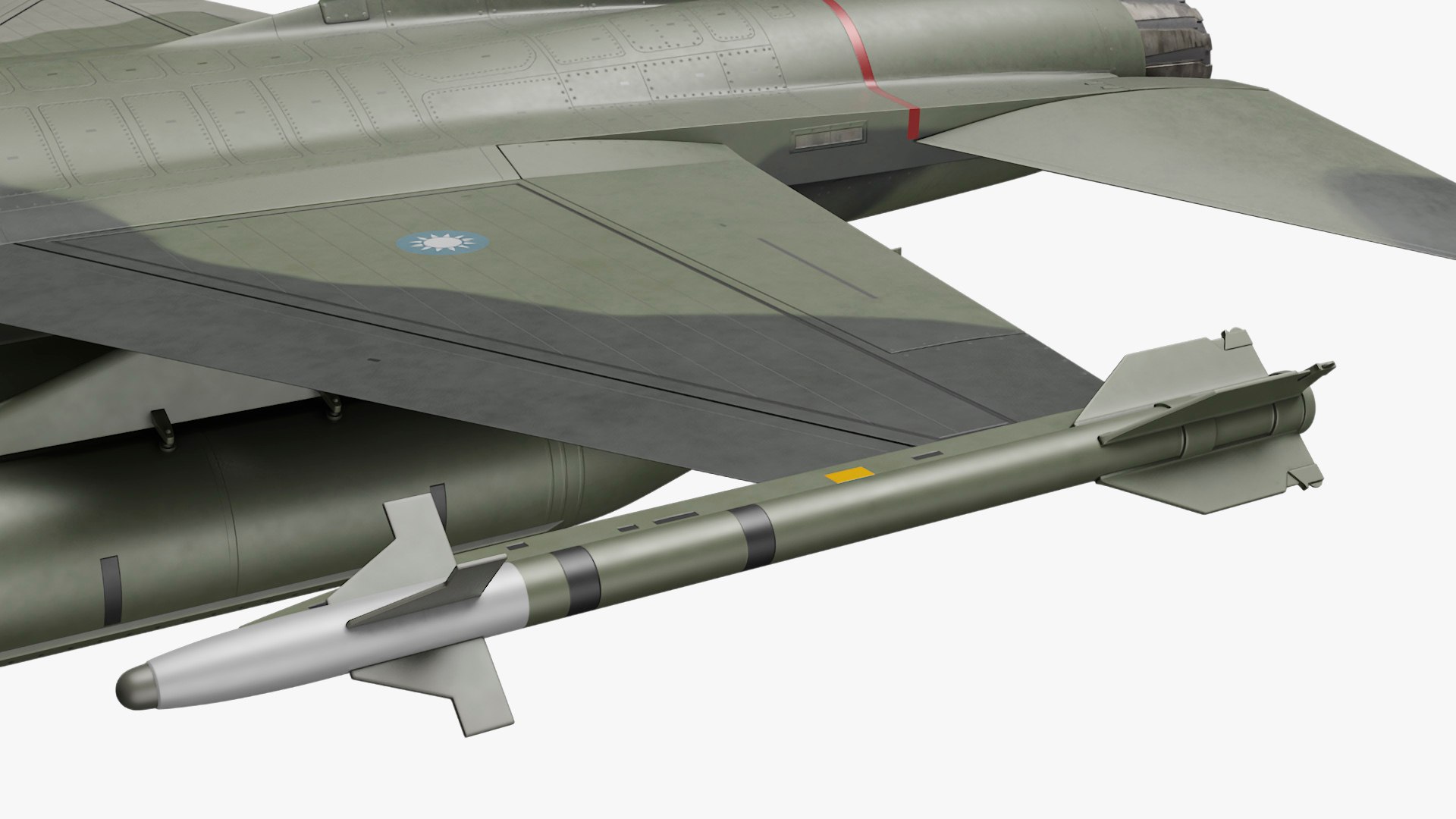 3D Model AIDC F-CK-1 Ching-Kuo Fighter Jet Green Rigged - TurboSquid ...