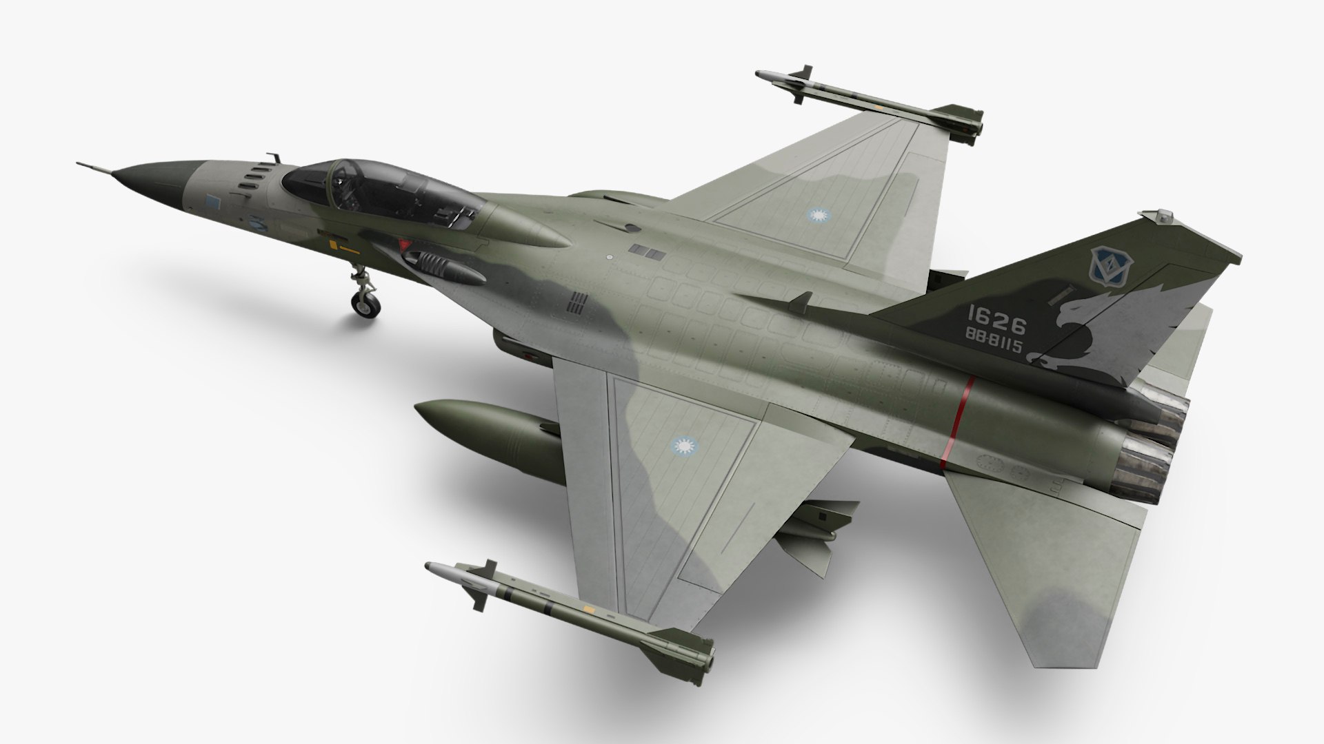 3D Model AIDC F-CK-1 Ching-Kuo Fighter Jet Green Rigged - TurboSquid ...
