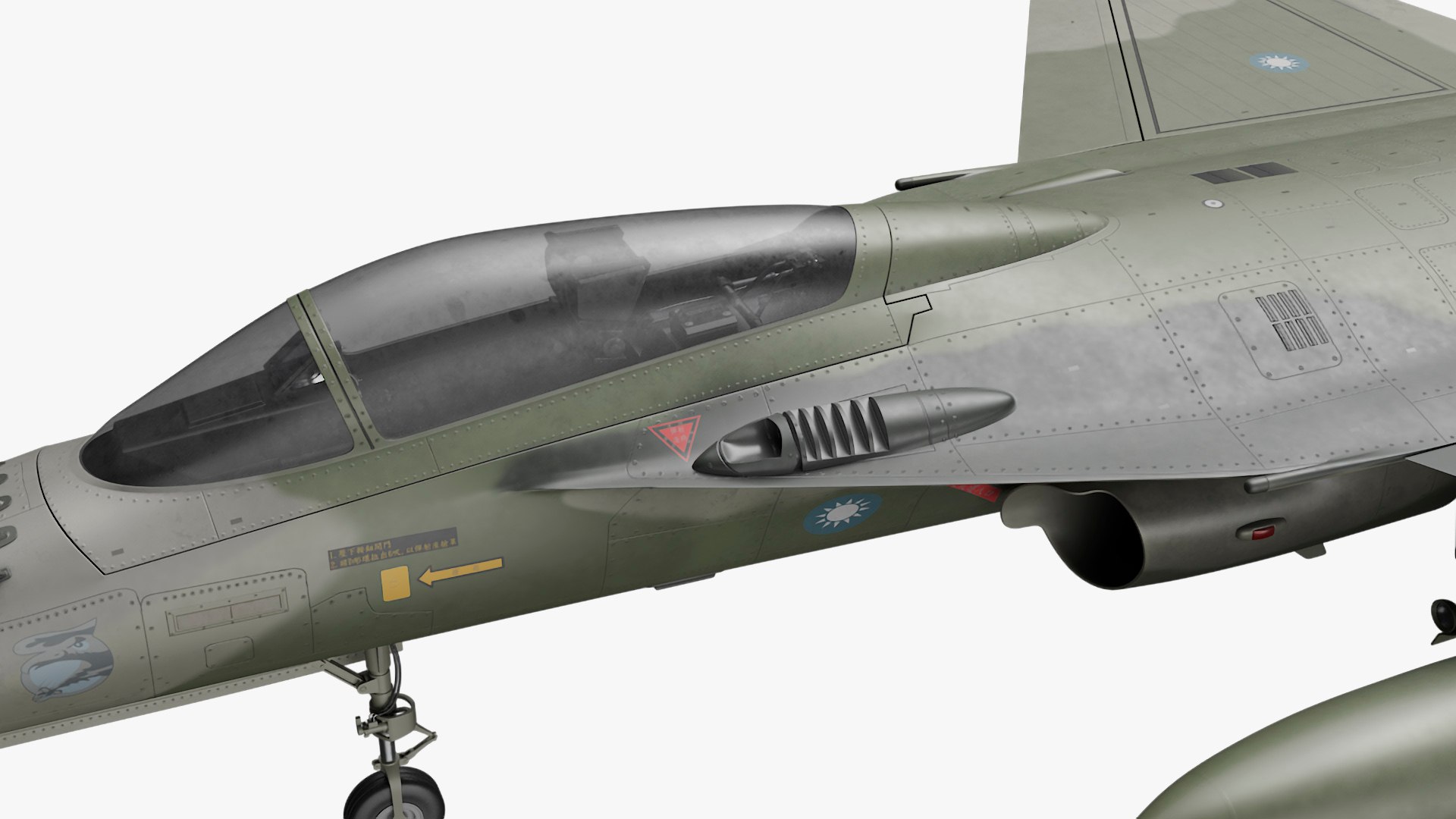 3D Model AIDC F-CK-1 Ching-Kuo Fighter Jet Green Rigged - TurboSquid ...