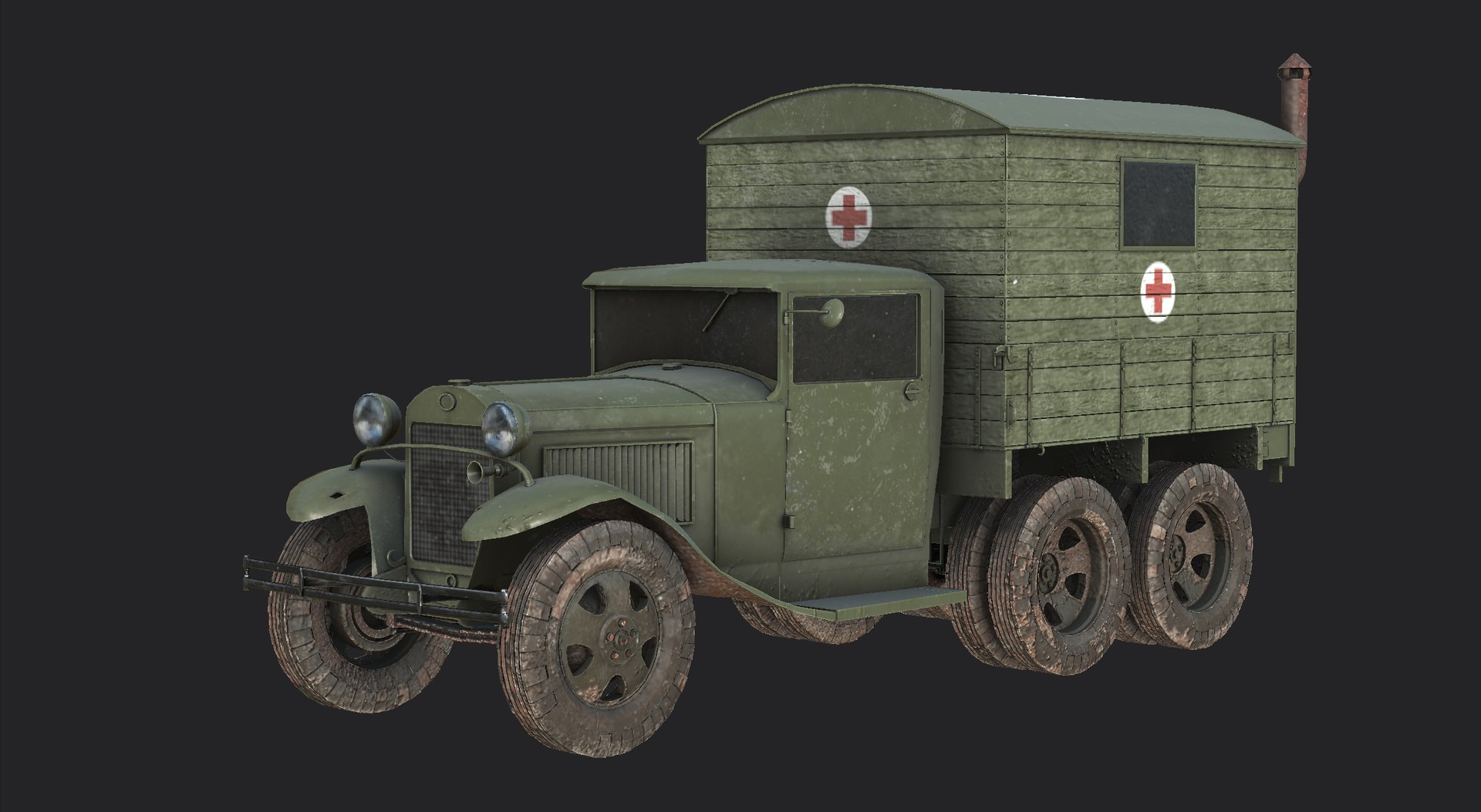 3D GAZ-AAA with Shelter Spring model - TurboSquid 1839530