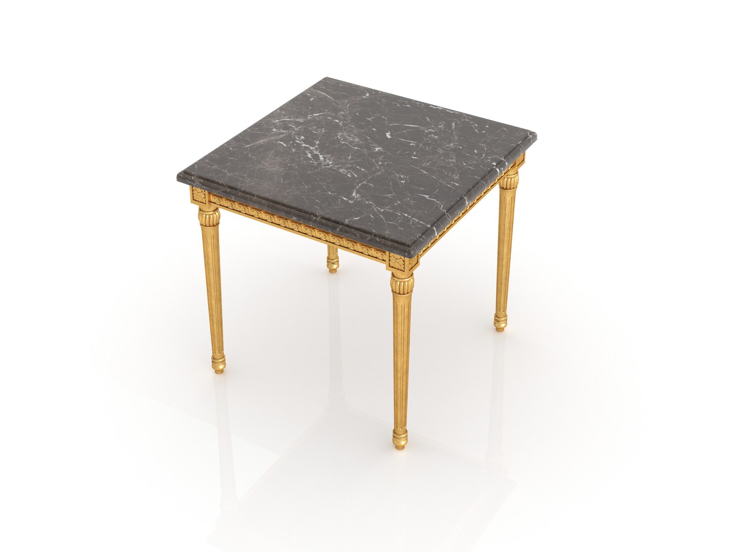 3D Square Side Table By Modenese Gastone - TurboSquid 1852502