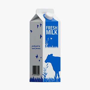 Low Poly Milk 3D Real-Time Models For Download | TurboSquid