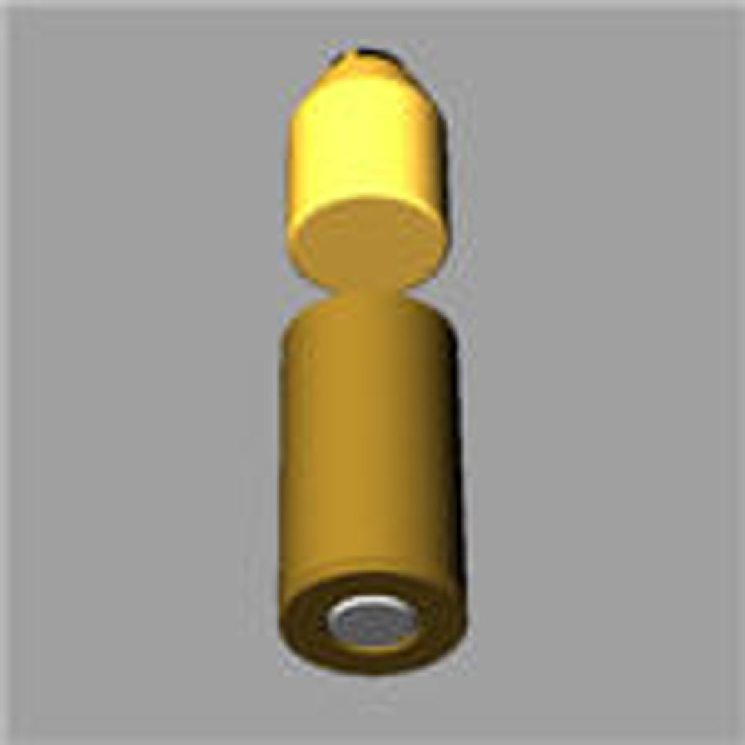 3d 45 Acp Bullet Casing Model