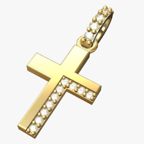Lil cross pendant 3D model - TurboSquid 1992741