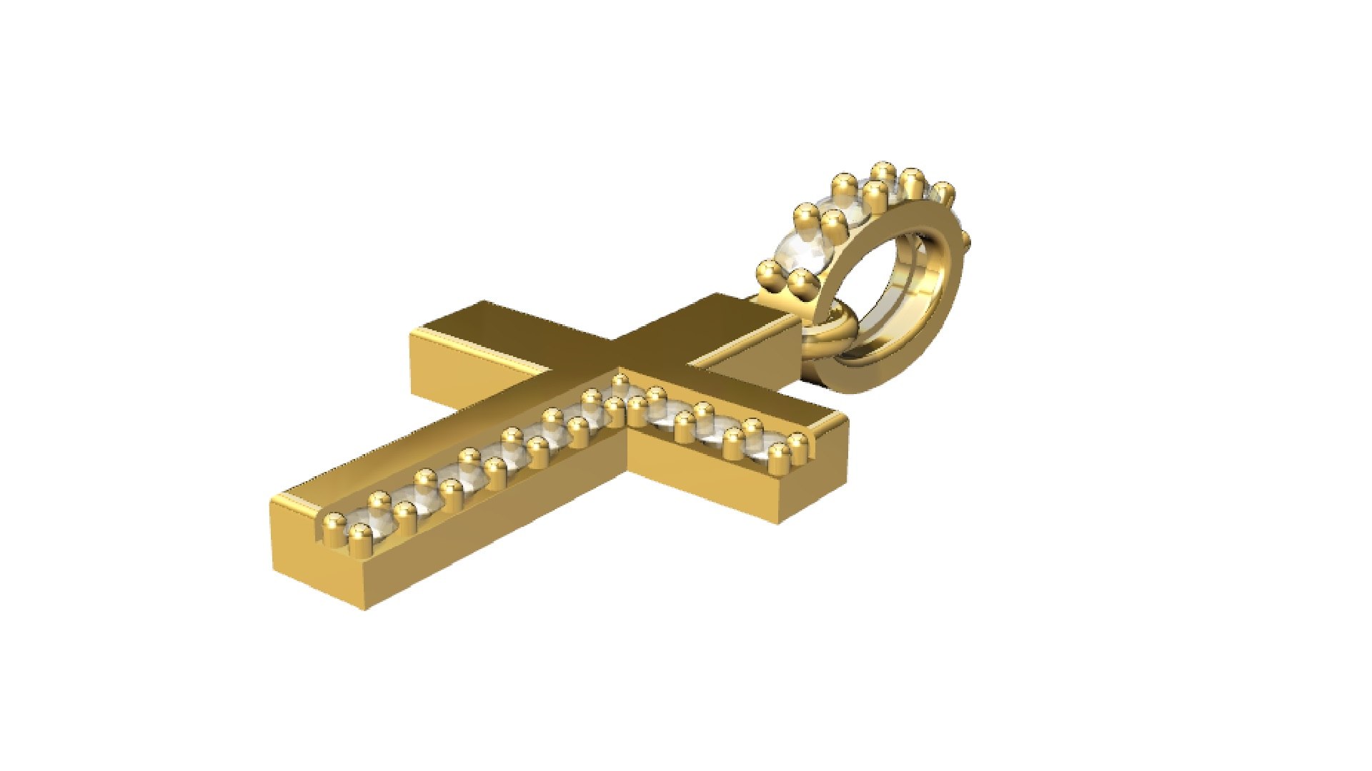 Lil Cross Pendant 3D Model - TurboSquid 1992741