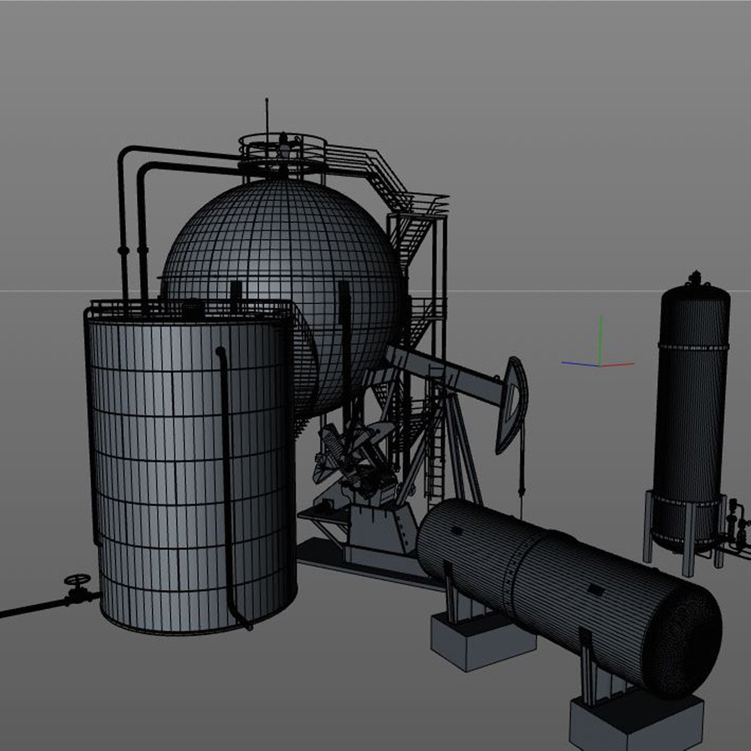 3D Oil Field Model - TurboSquid 1379893