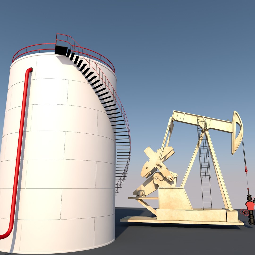 3D Oil Field Model - TurboSquid 1379893