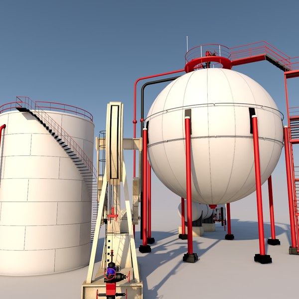 Petroleum Refinery 3D Models for Download | TurboSquid