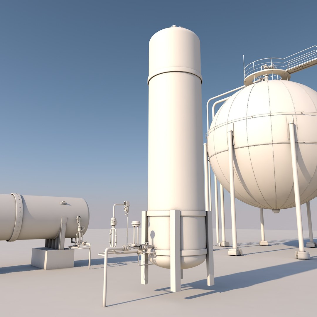 3D Oil Field Model - TurboSquid 1379893