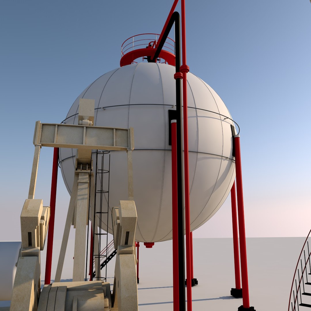 3D Oil Field Model - TurboSquid 1379893