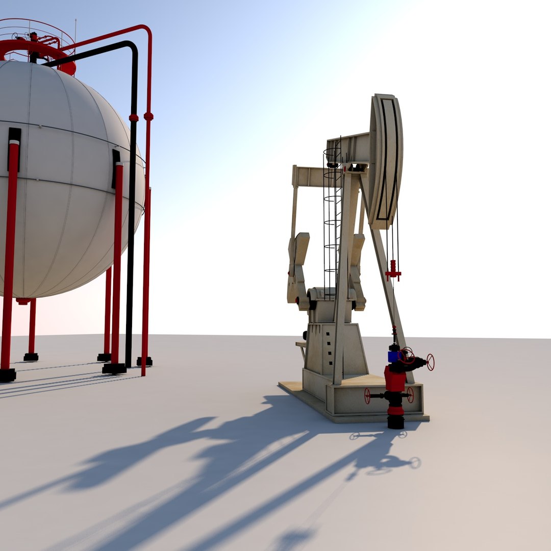 3D Oil Field Model - TurboSquid 1379893