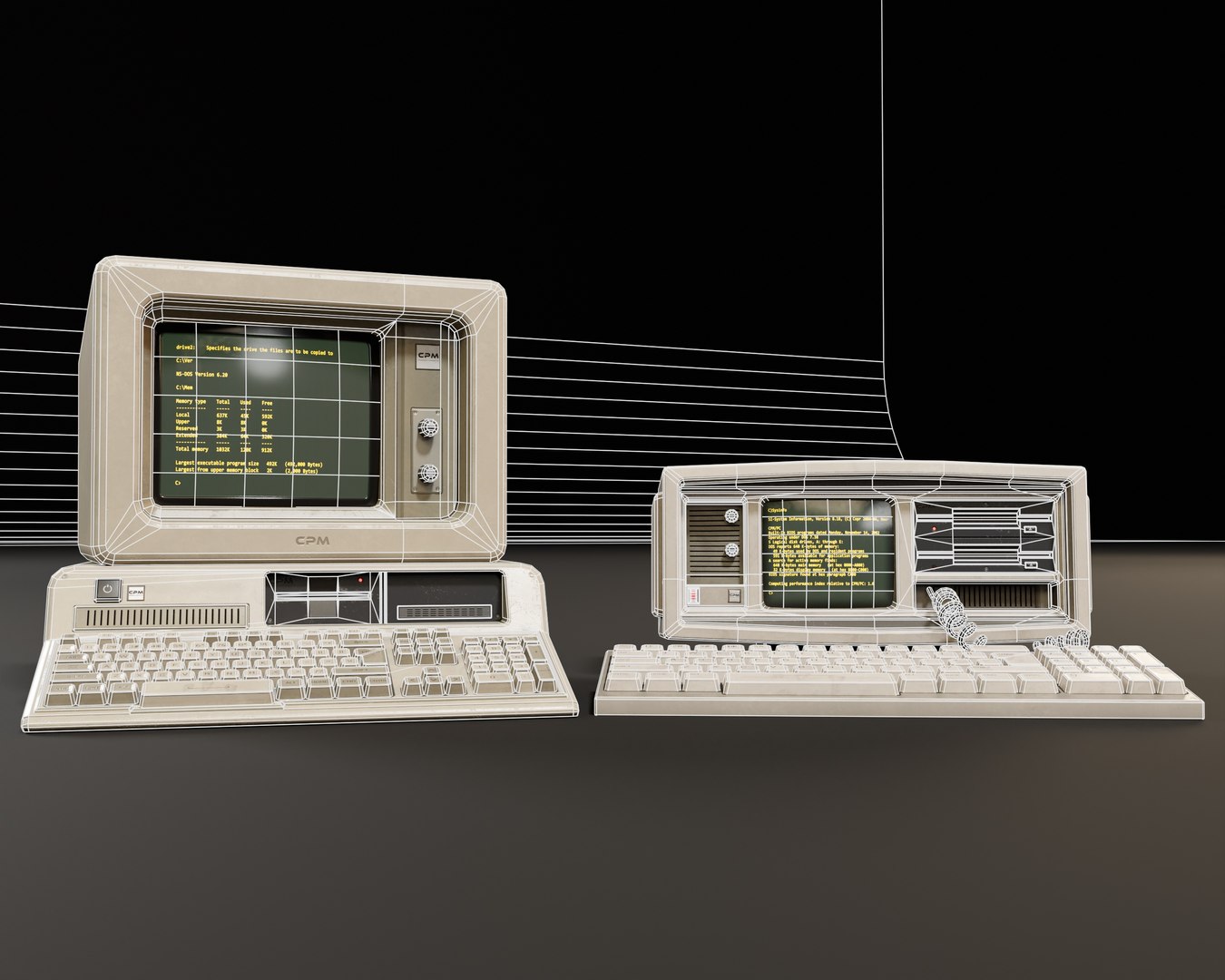 Sci-Fi Retro Monitors 3D Model - TurboSquid 2403783