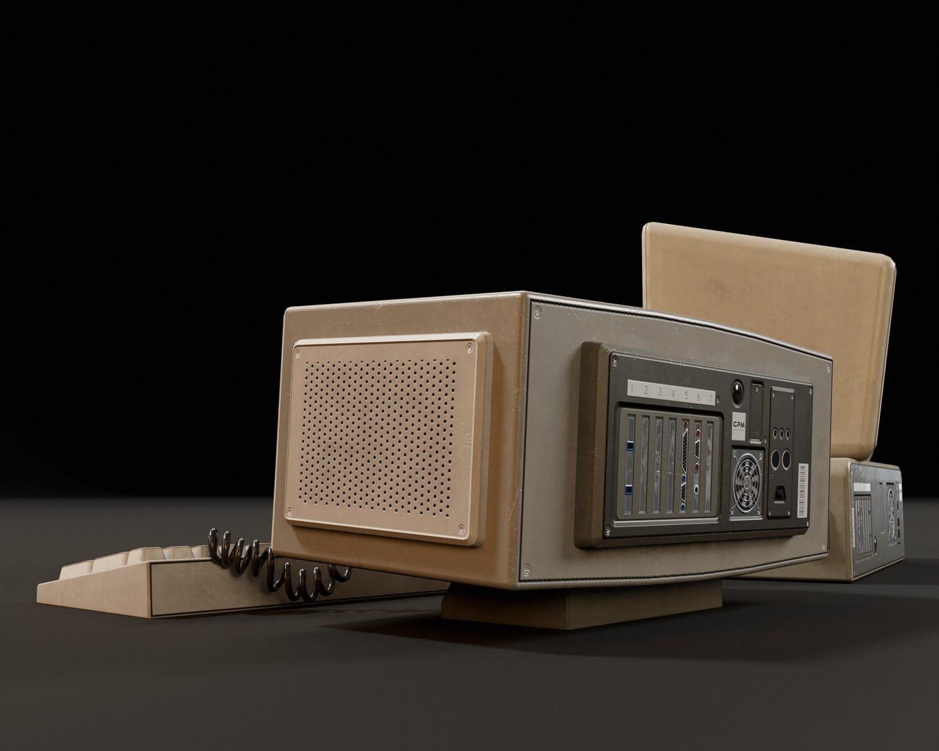 Sci-Fi Retro Monitors 3D Model - TurboSquid 2403783