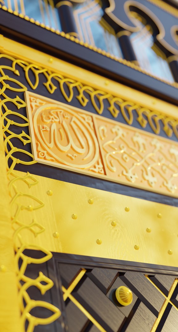 3D Door Of Nabawi Mosque Bab Al-Hijrah - TurboSquid 2242302