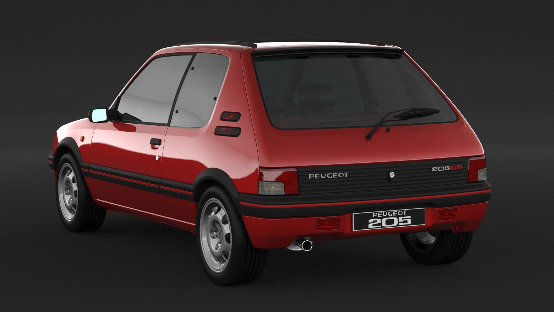 Peugeot 205 GTI 3D Model - TurboSquid 1971831