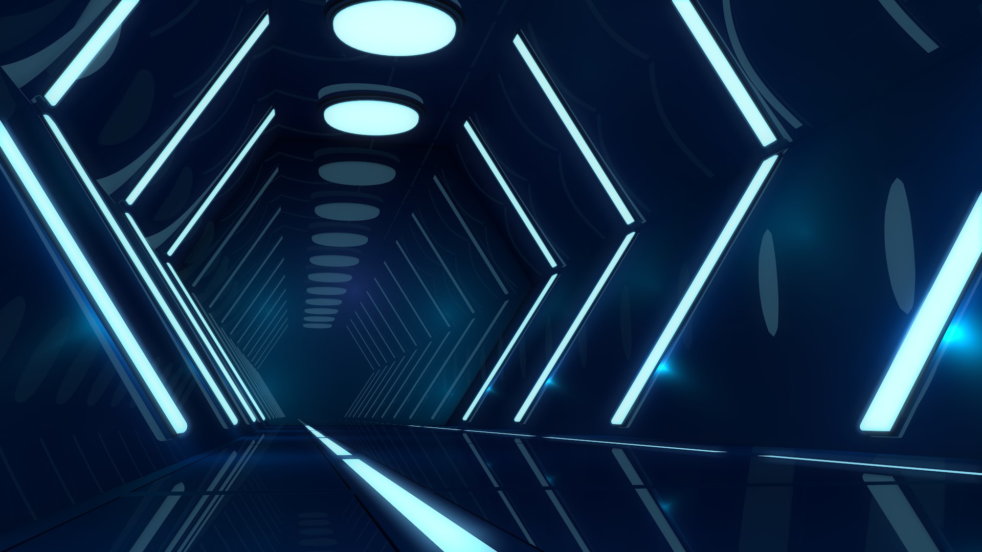 3D 4 Sci Fi Corridor Sets model - TurboSquid 2129392